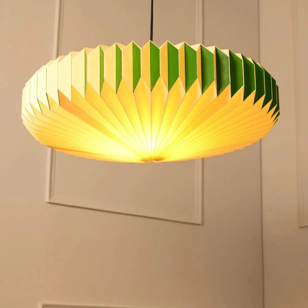 ANKUR COMET ORIGAMI PENDANT LIGHT- PAPER HANDPLEATING HANGING LIGHT at ...