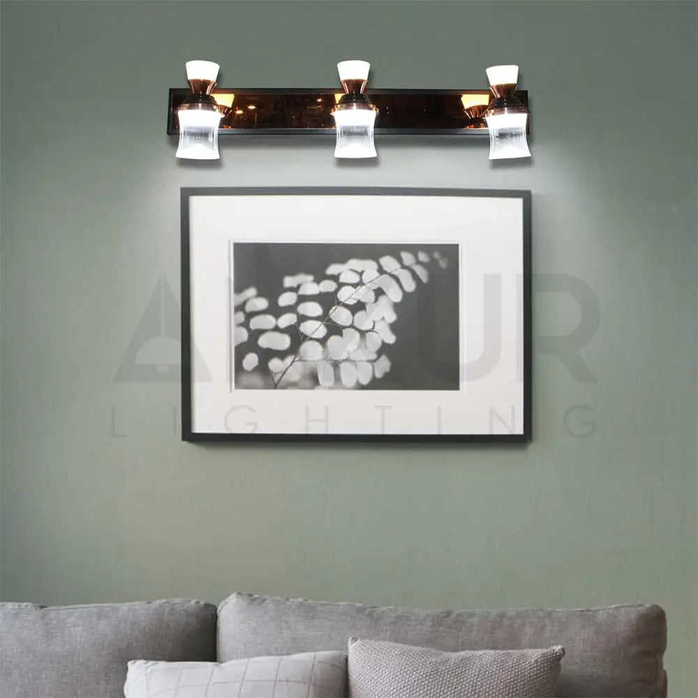 ANKUR COPPER HAT WITH GLASS BUBBLE LED MIRROR PICTURE WALL LIGHT at the ...