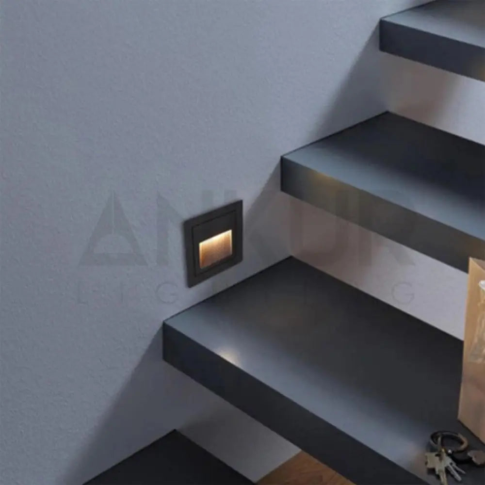 ANKUR SLANT OUTDOOR LED WALL LIGHT FOR STAIRCASE, DRIVEWAYS, GARDEN ...