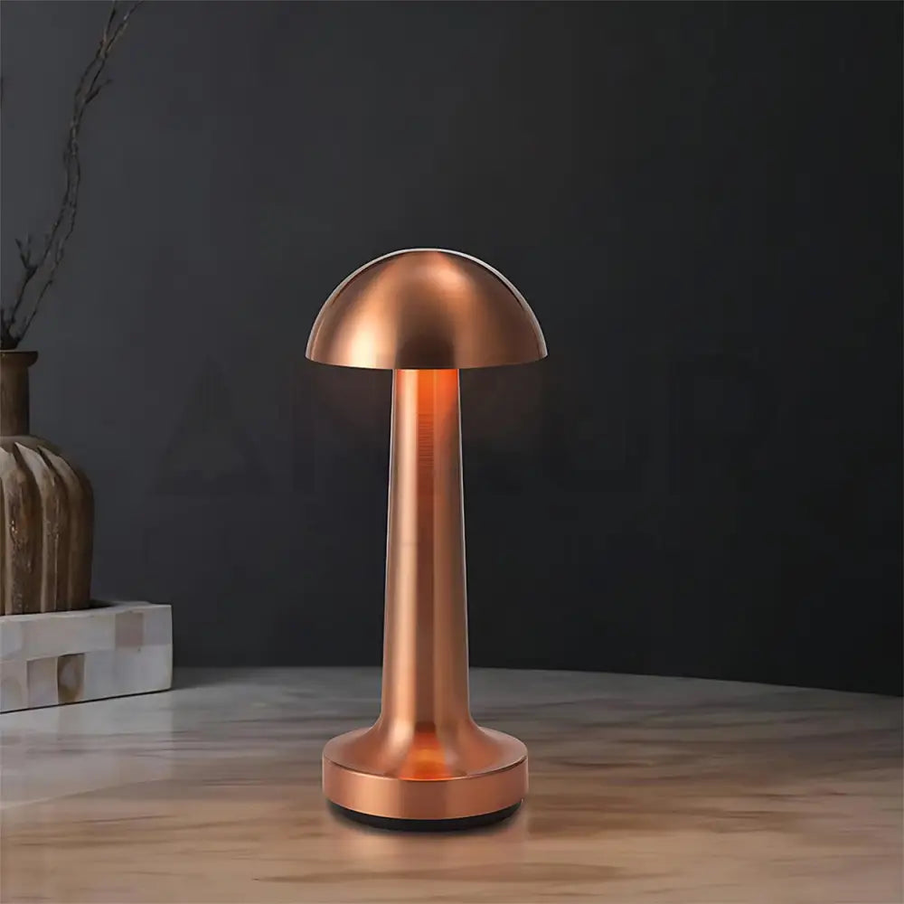 UNPLUGGED MUSHROOM RECHARGABLE TOUCH CONTROL WIRELESS BAR TABLE LAMP at ...